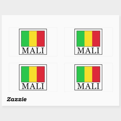 Mali Rectangular Sticker | Zazzle