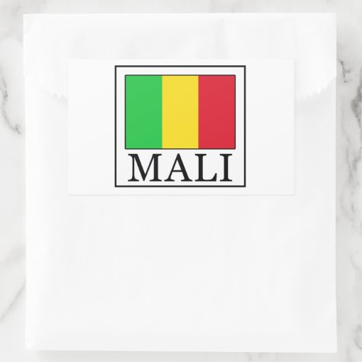 Mali Rectangular Sticker | Zazzle