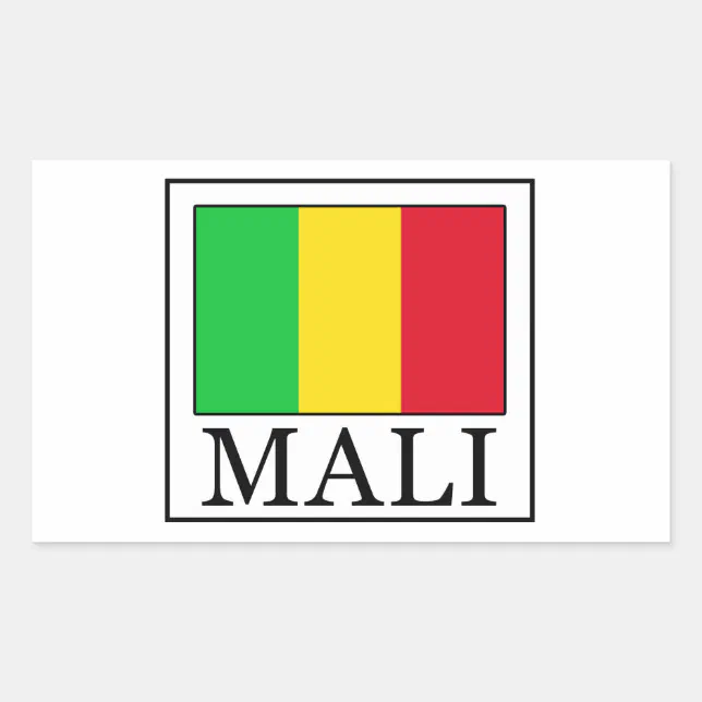 Mali Rectangular Sticker | Zazzle