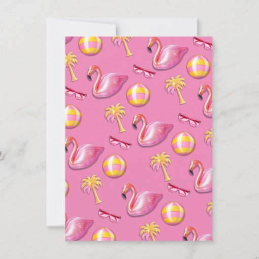 Malibu Beach Doll Retro Birthday Pool Party Invitation Zazzle