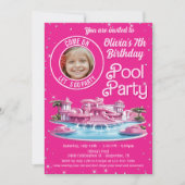 Malibu Doll Pool Birthday Party Invitation | Zazzle