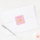 Malibu, Malibu Beach, Preppy, Pink Square Sticker | Zazzle