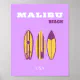 Malibu, Malibu Beach, Preppy, Preppy Girl, Purple Poster | Zazzle