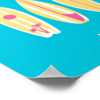 Malibu, Malibu Beach, Tropical, Preppy, Preppy Art Poster | Zazzle