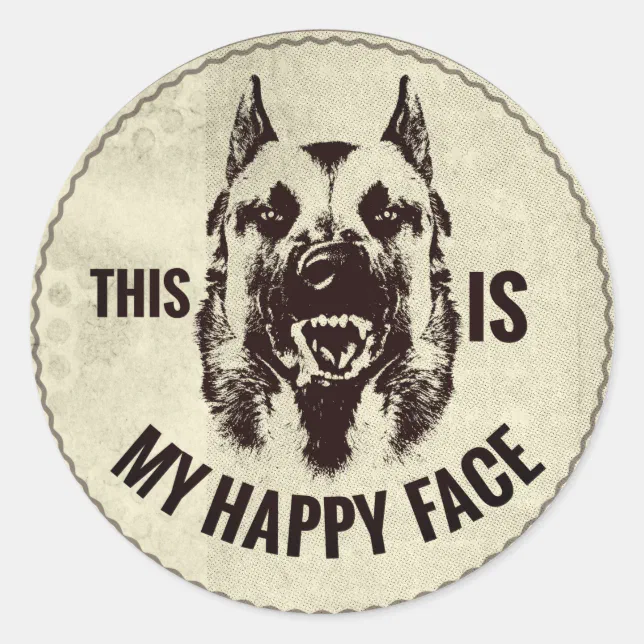 Malinois - Belgian shepherd -Mechelaar -Maligator Classic Round Sticker ...