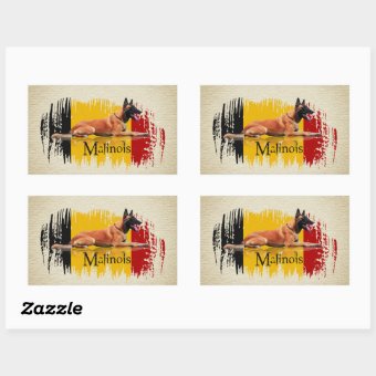 Malinois - Belgian shepherd -Mechelaar -Maligator Rectangular Sticker ...