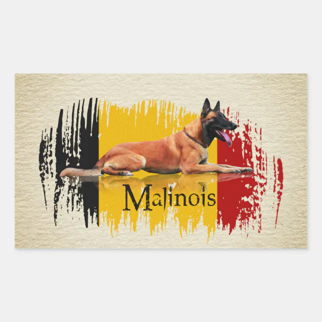 Malinois - Belgian shepherd -Mechelaar -Maligator Rectangular Sticker ...