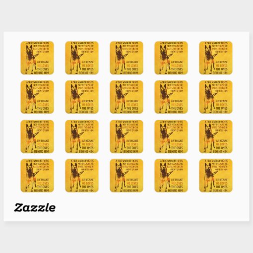Malinois - Belgian shepherd -Mechelaar -Maligator Square Sticker | Zazzle