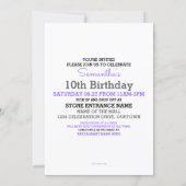 Mall Scavenger Hunt Birthday Party Invitation | Zazzle