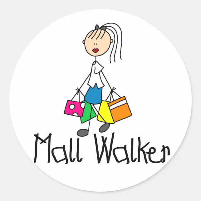 Mall Walker Sticker Sticker | Zazzle