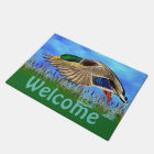 Welcome Mallard Duck Photo Lake Wildlife Doormat | Zazzle.com