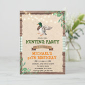 Mallard duck retirement birthday invitation | Zazzle