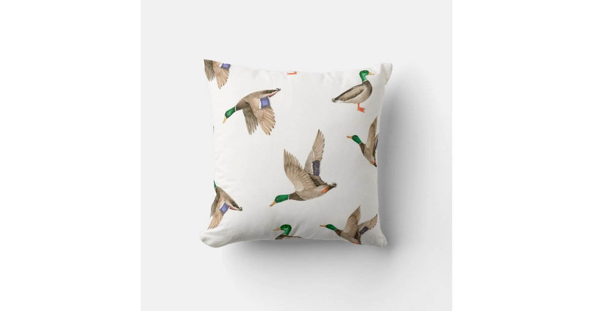 Mallard Duck throw Pillow | Zazzle