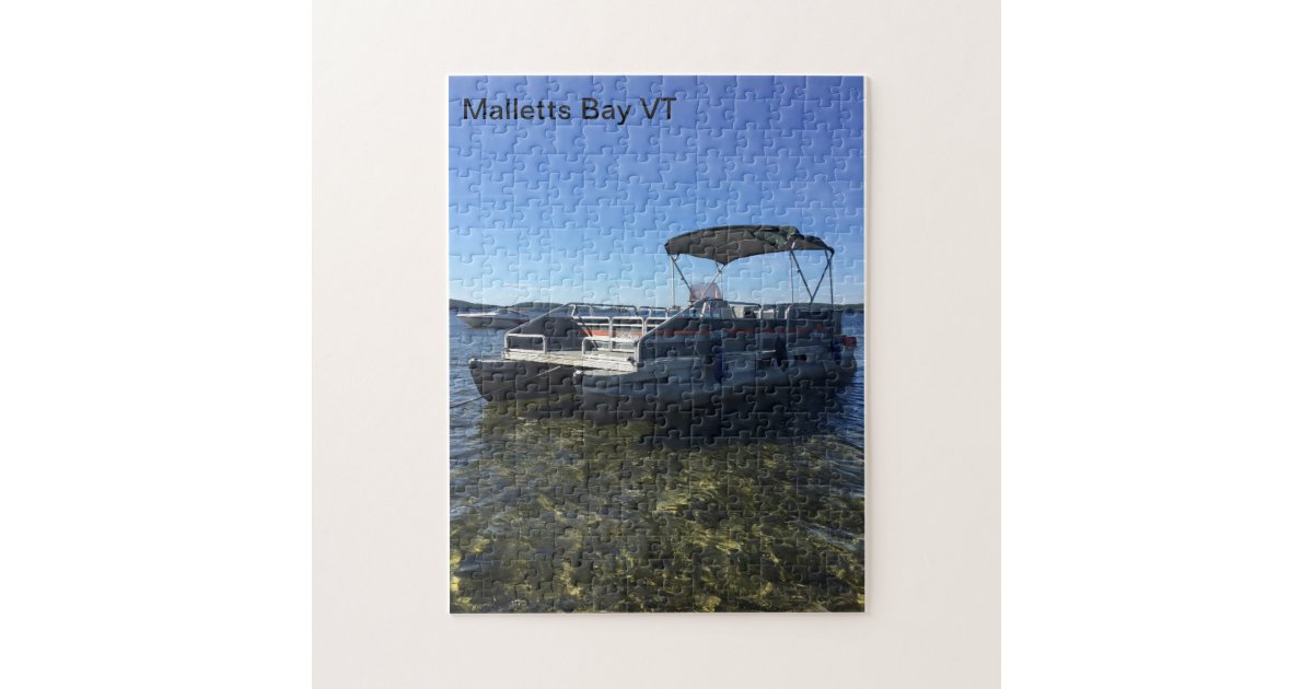 Malletts Bay Pontoon Boat Puzzle | Zazzle