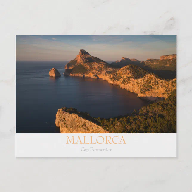 Mallorca - Cap Formentor postcard with text | Zazzle