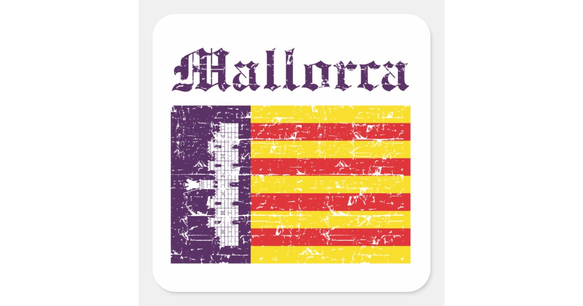 Mallorca City designs Square Sticker | Zazzle