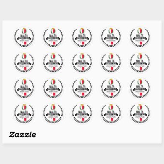 Malta Classic Round Sticker | Zazzle