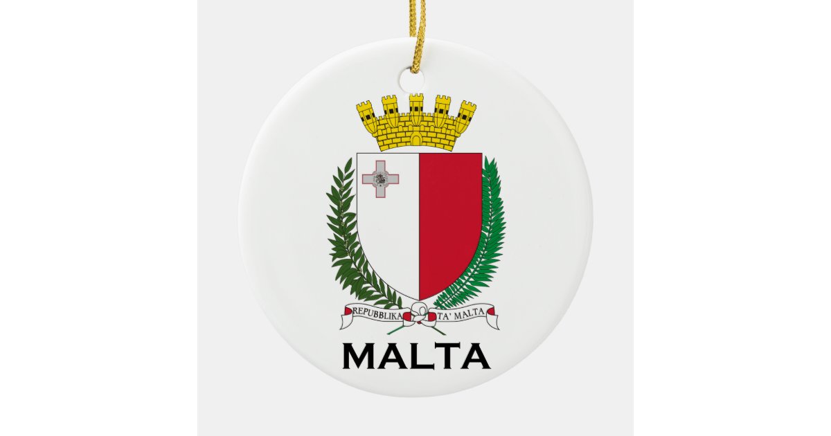MALTA - emblem/coat of arms/symbol/flag Ceramic Ornament | Zazzle