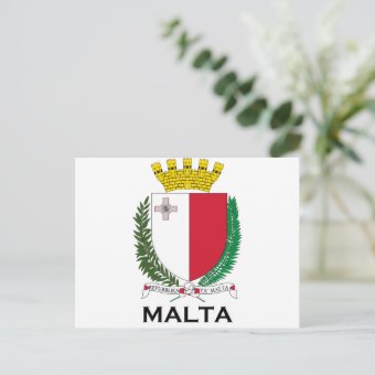 MALTA - emblem/coat of arms/symbol/flag Postcard | Zazzle