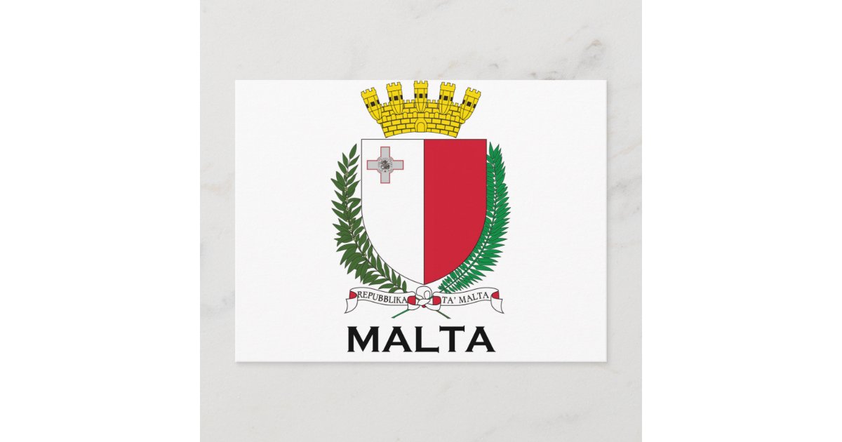 MALTA - emblem/coat of arms/symbol/flag Postcard | Zazzle