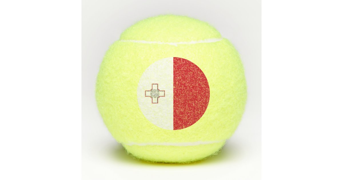 Malta Flag Tennis Balls | Zazzle