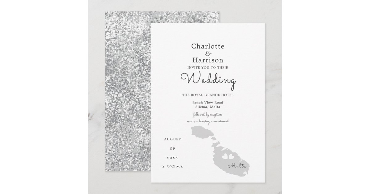 Malta Wedding Destination Invitation | Zazzle