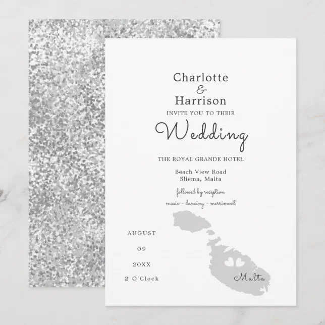 Malta Wedding Destination Invitation | Zazzle