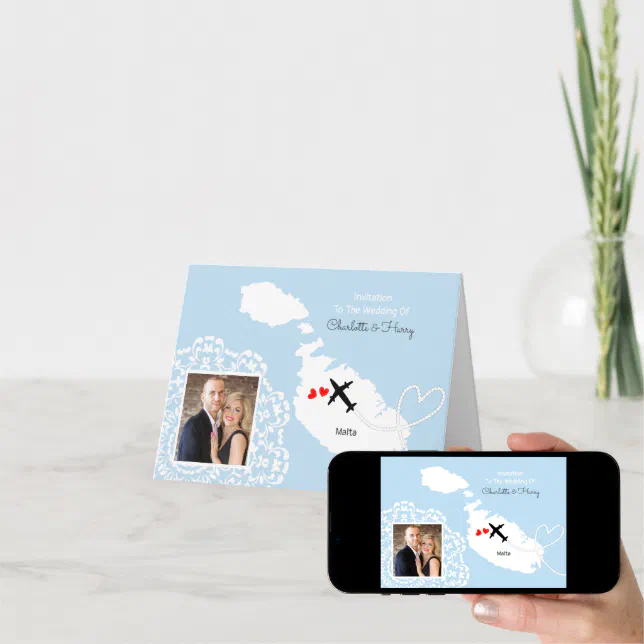 Malta Wedding Destination Invitation | Zazzle