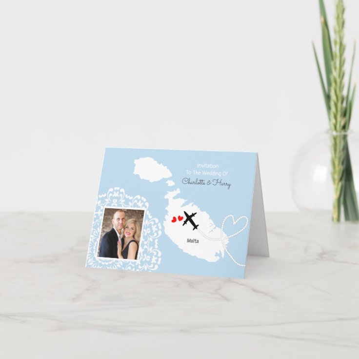 Malta Wedding Destination Invitation | Zazzle