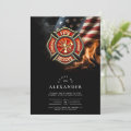 Maltese Cross Firefighter Graduation Invitation | Zazzle