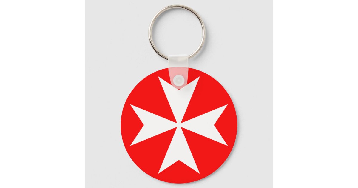 Maltese Cross Keychain | Zazzle