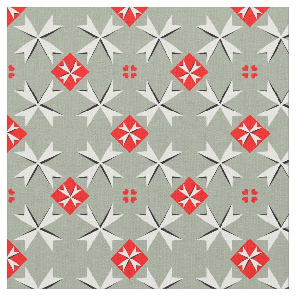 Malta flag fabric | Zazzle