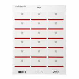 Maltese Cross Symbol | Blank Address Label | Zazzle