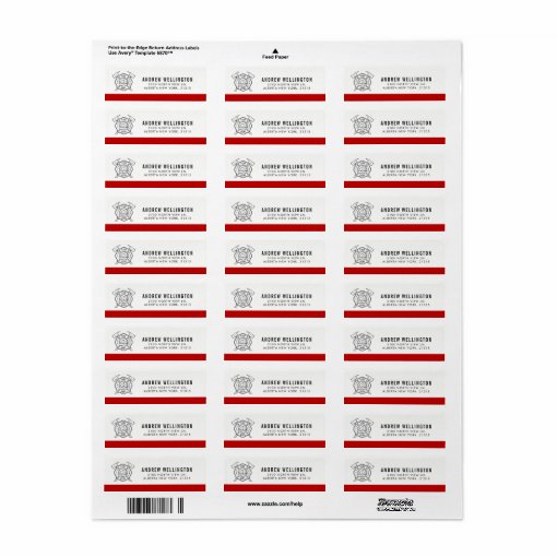 Maltese Cross Symbol | Return Address Label | Zazzle