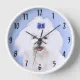 Maltese Painting - Cute Original Dog Art Clock | Zazzle