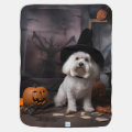 Maltese Pumpkins Halloween Scary Baby Blanket | Zazzle