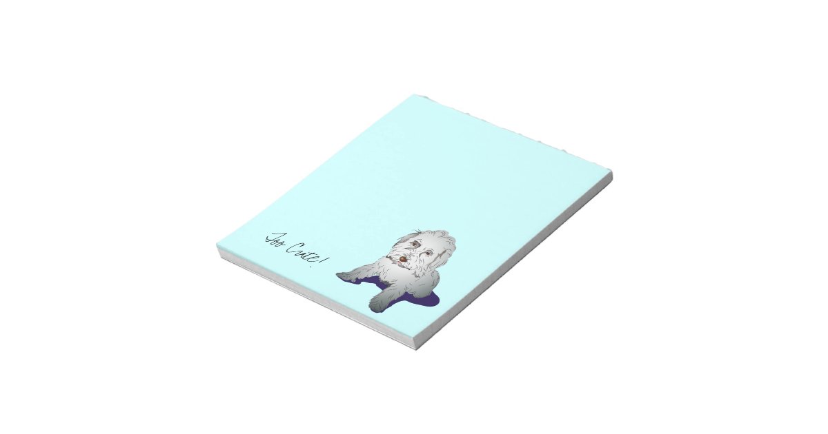 Maltipoo Cute Puppy Notepad | Zazzle