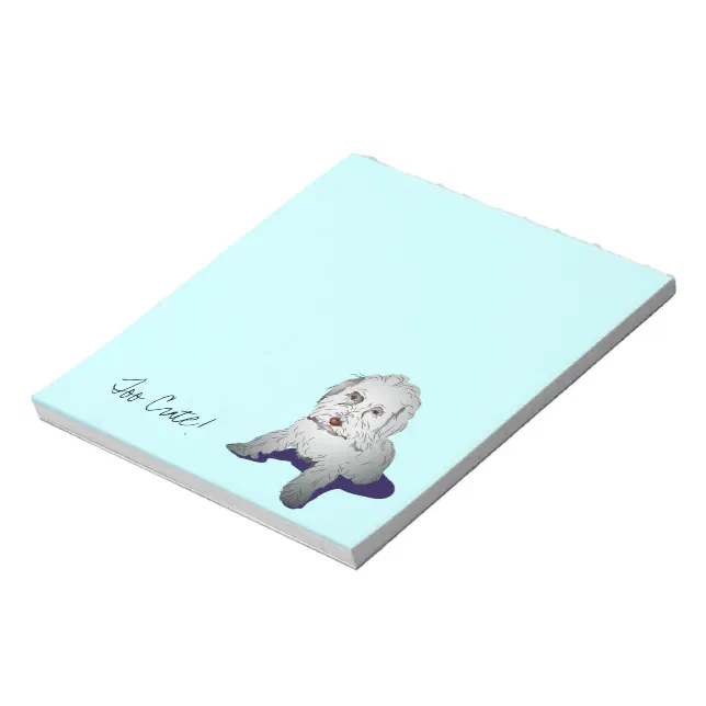 Maltipoo Cute Puppy Notepad | Zazzle