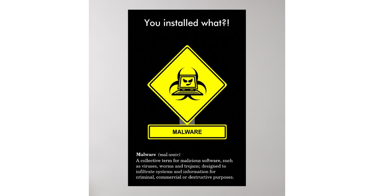 Malware Security Awareness Poster | Zazzle