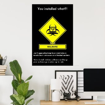 Malware Security Awareness Poster | Zazzle