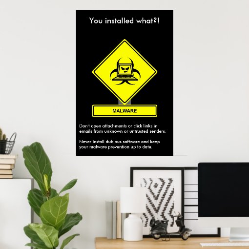 Malware Security Awareness Poster | Zazzle