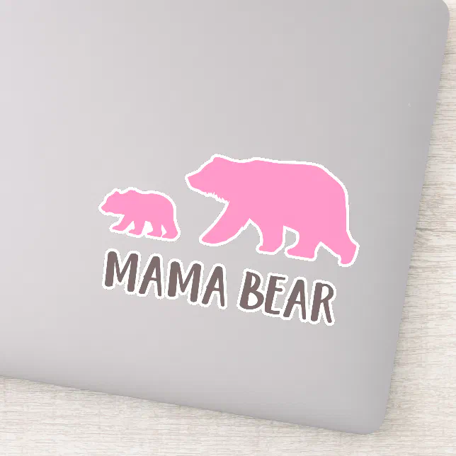 Mama Bear, Bear Cub, Cute Bear, Little Bear Sticker | Zazzle