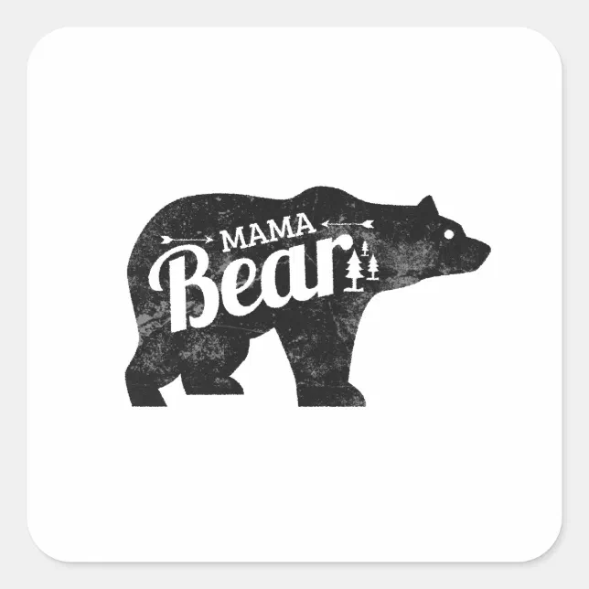 Mama Bear Sticker Decal | Zazzle