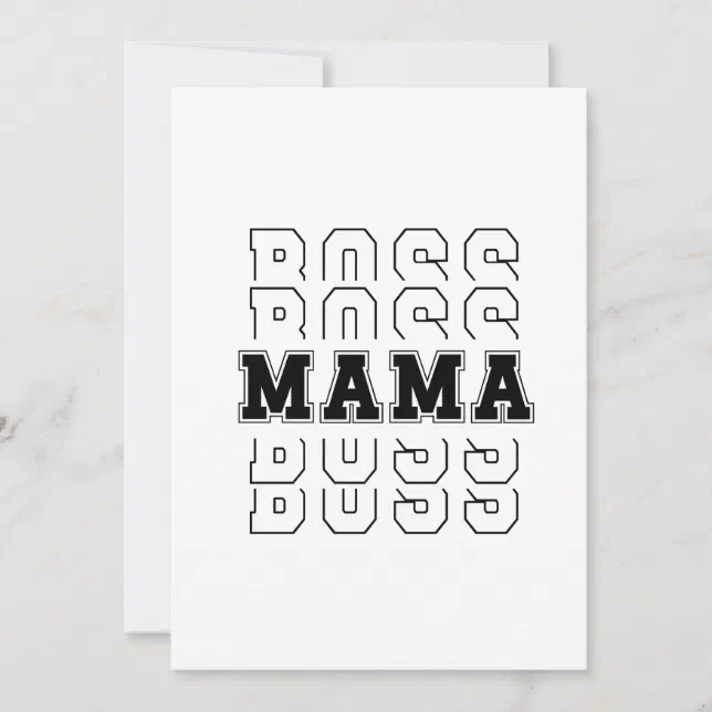 Mama boss invitation | Zazzle