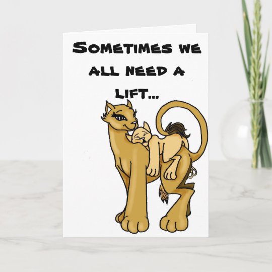 Mama Lion and Sleepy Cub Get Well Soon Card | Zazzle.com