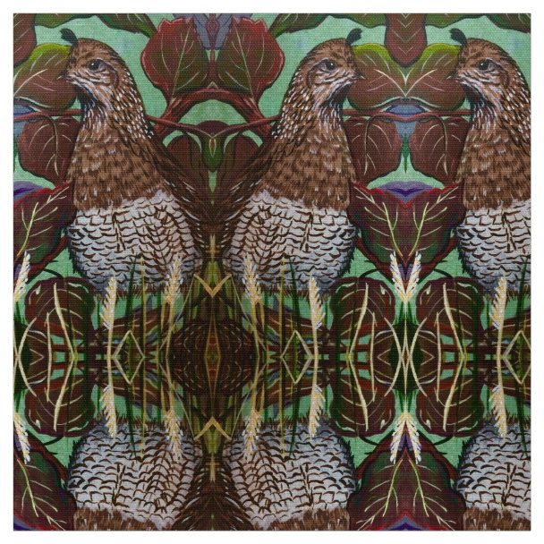 King Quail Fabric | Zazzle