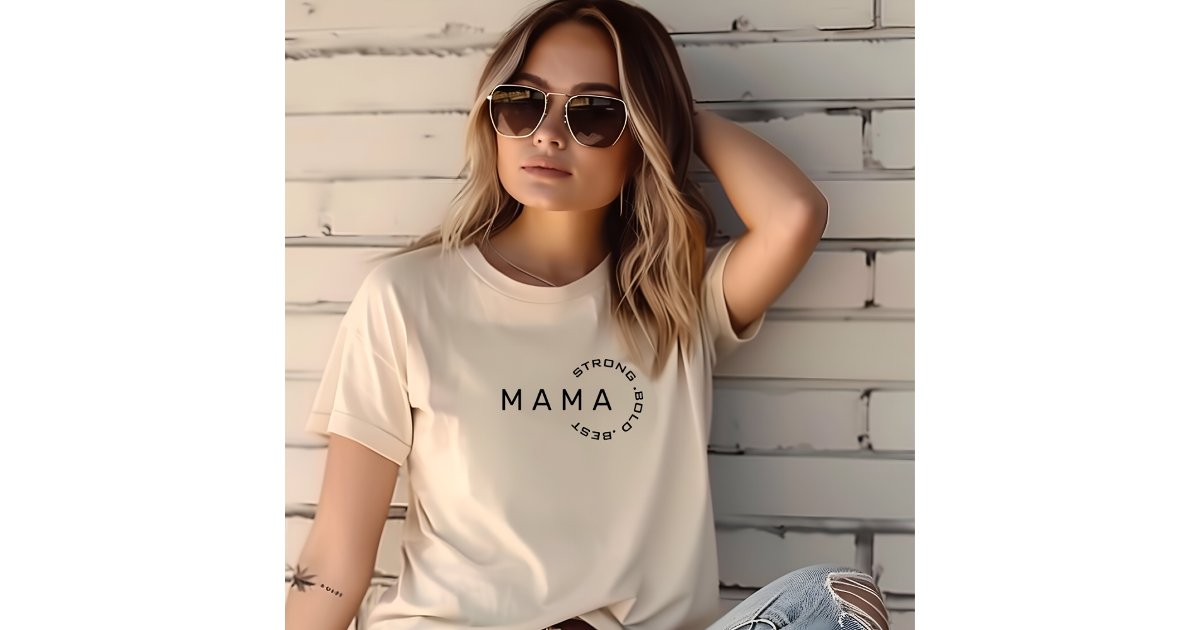 MAMA simple typography Tshirt | Zazzle