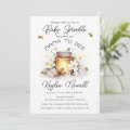 Mama to Bee Flowers and Bees Honey Baby Sprinkle Invitation | Zazzle