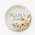 Mama to Bee Spring Baby Shower Paper Plates | Zazzle
