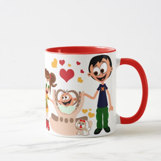 Mama voli bebu (Mommy Loves Baby) Mug 02 | Zazzle.com